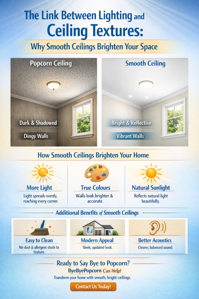 The Link Between Lighting & Ceiling Textures | Why Smooth Ceilings ...